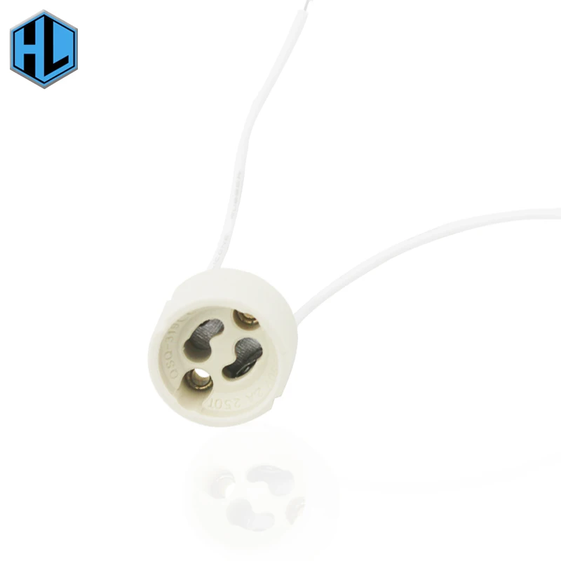 10 pcs GU10 Ceramic Light Bulb Lamp Base Socket Adapter LED Lamp Holder ...