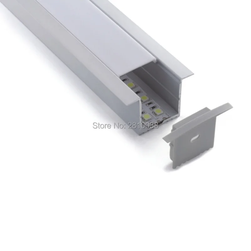 100 X 2M Sets/Lot 56mm wide T type aluminium led extrusions and al6063 ...