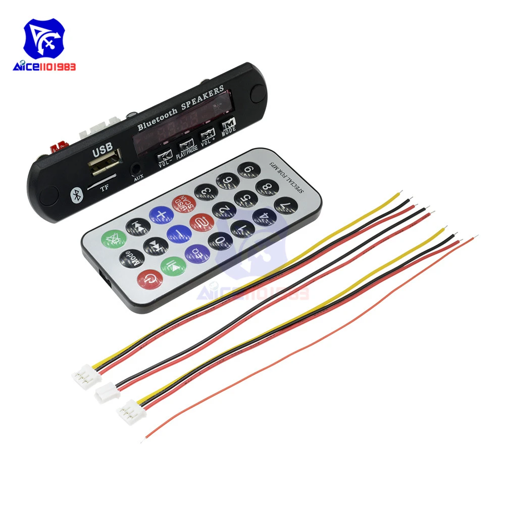 Ztv-m011bt Car Bluetooth Mp3 Sound Card Decoder Board 12v 3.5a Ux ...