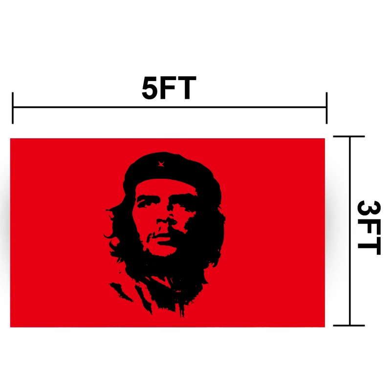 A bandeira de Che Guevara 90X150 cm Poliéster 100D CF 1086 podemos ...