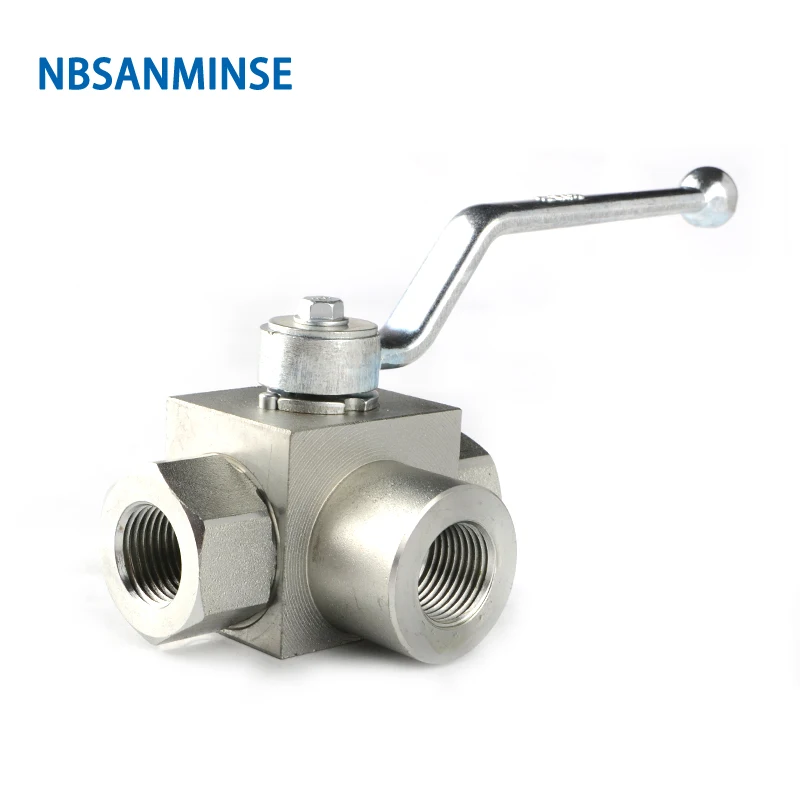 Hydraulic Ball Valve KHB 3 Way Valve KHB3K - G 3/4 1 1-1/4 1-1/2 High pressure Water Valve NPT