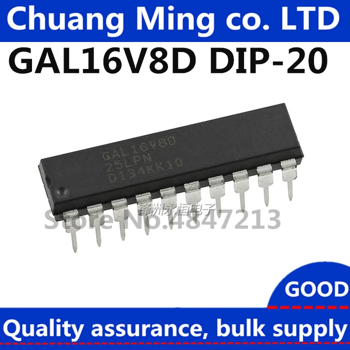 Free shipping 10pcs/lot GAL16V8D GAL16V8D 15LP GAL16V8D 15LPN DIP20 ...