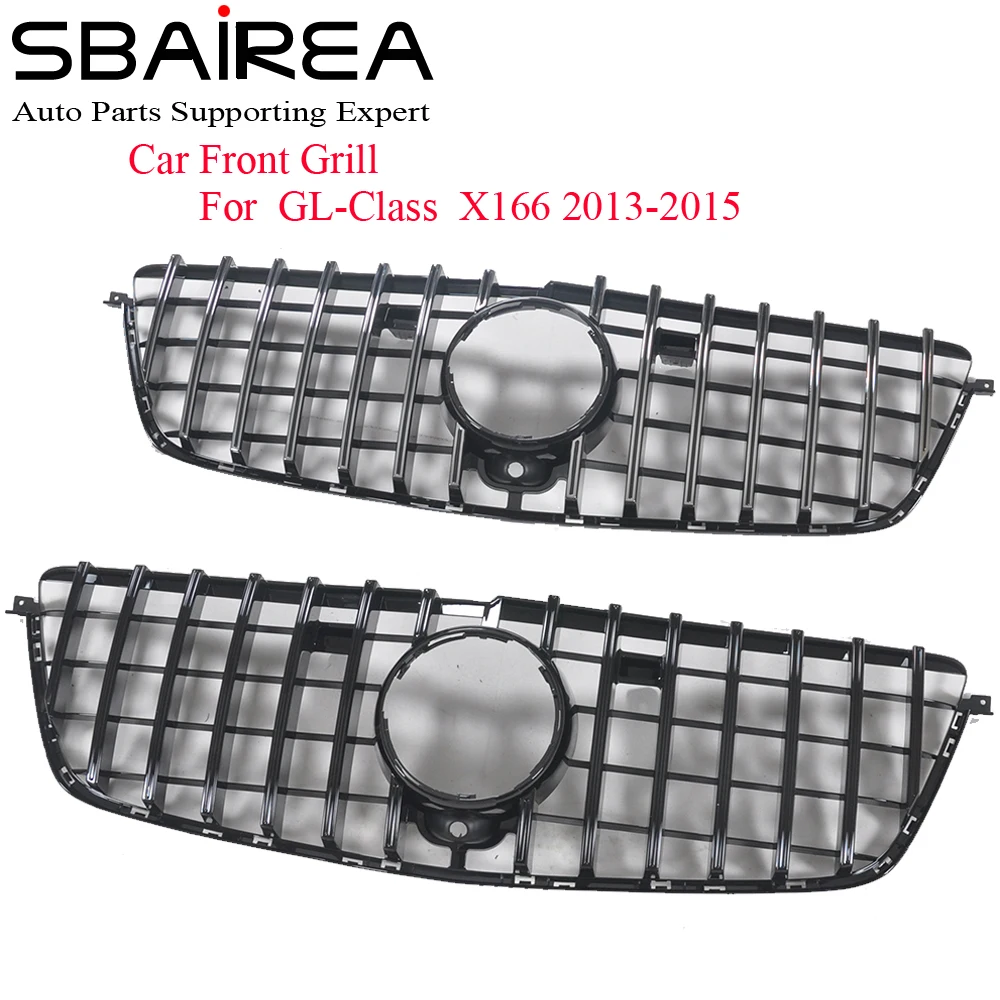 SBAIREA Replace Car Front Grill for Mercedes Benz X166 GTR Grille ...