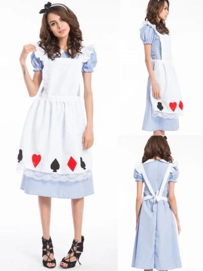 Free Shipping Halloween Ladies Storybook Alice In Wonderland Fancy