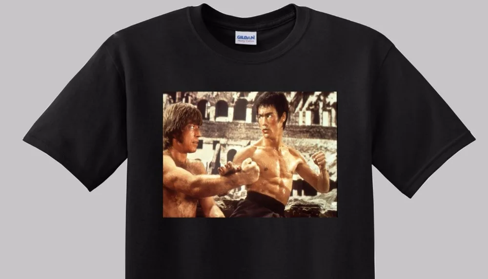 2019 여름 스타일 심플한 반팔 코튼 브루스 리 티셔츠, 브루스 리 셔츠, 드래곤의 길, 척 노리스 티셔츠|bruce lee ...