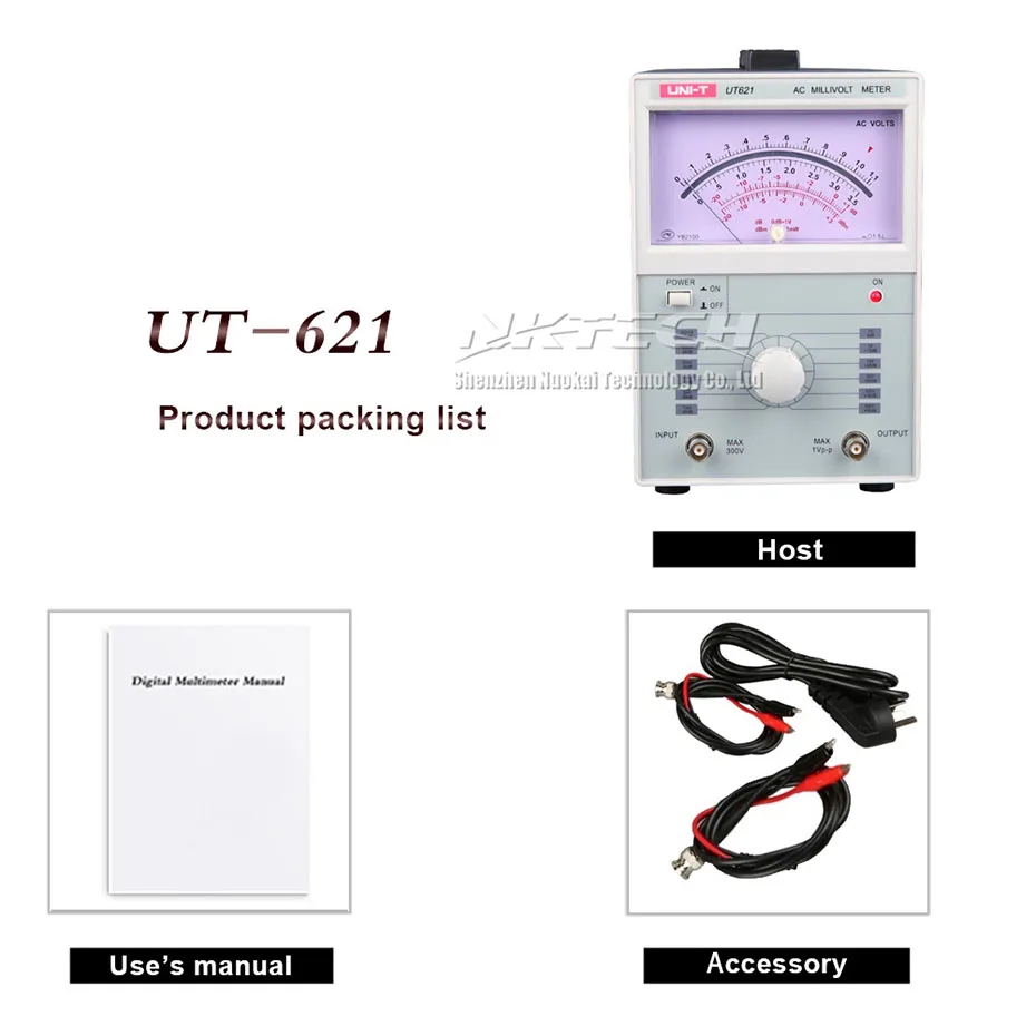 アナログマルチメータ,ut621 ut622 acミリ電圧計,デジタル電圧計,100uv 300v,ポインターディスプレイ電圧計,UNI T ...