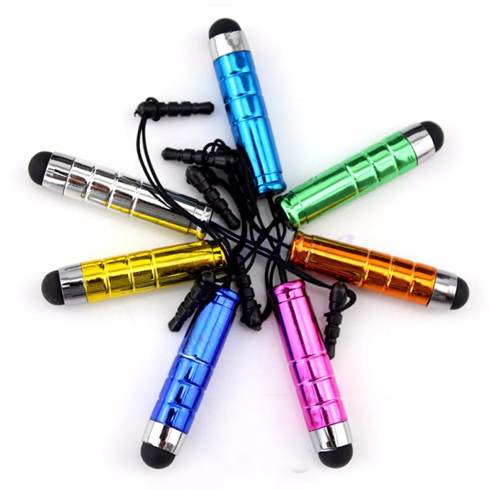 100 Pcs lot Capacitive Metal Touch Screen Stylus Pen For IPad IPhone