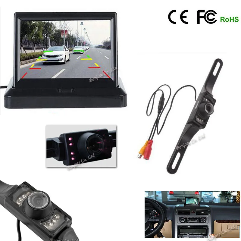 Koorinwoo Parking Assist CCD 7 infrared night vision Car Reverse cam ...
