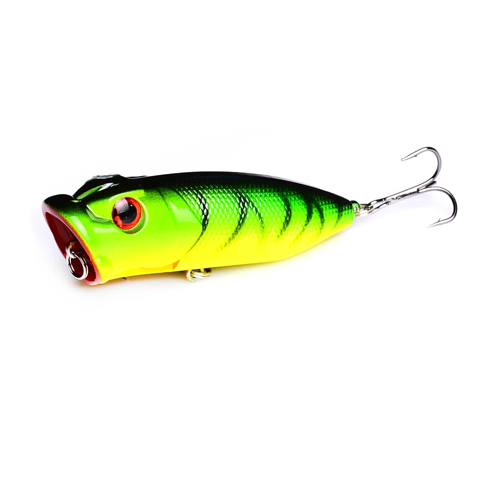 Fishing-Topwater-Floating-Popper-Poper-Lure-6-high-carbon-steel-hooks ...