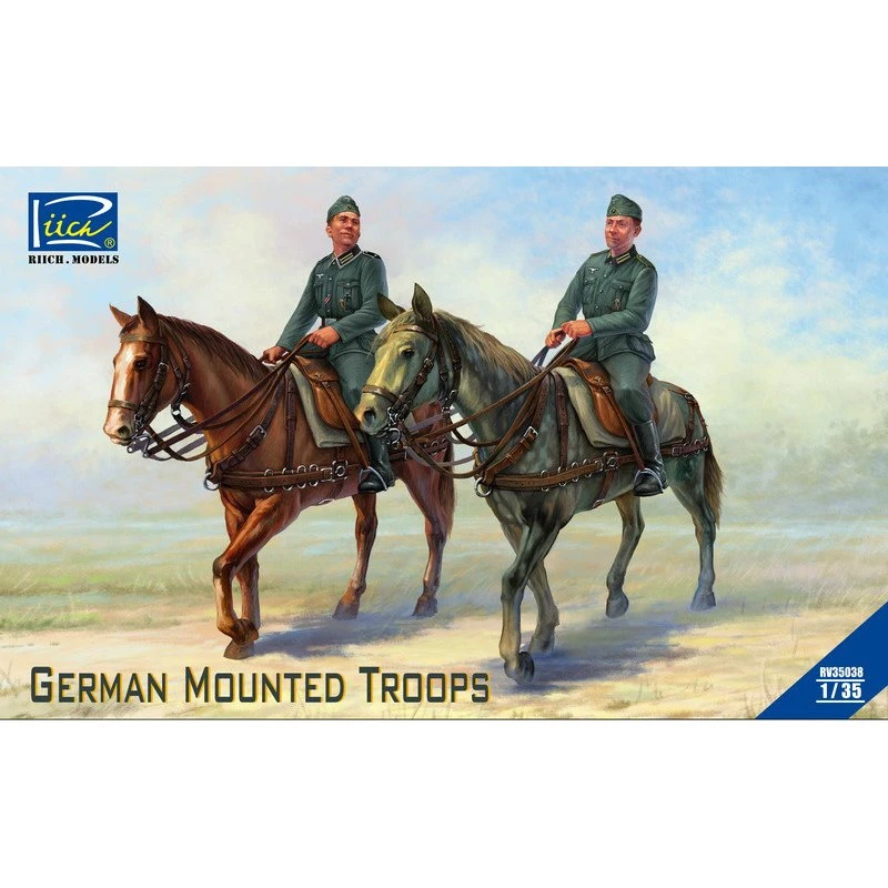 Riich Models RV35038 1/35 German Mounted Troops Scale Model Kit|Model ...