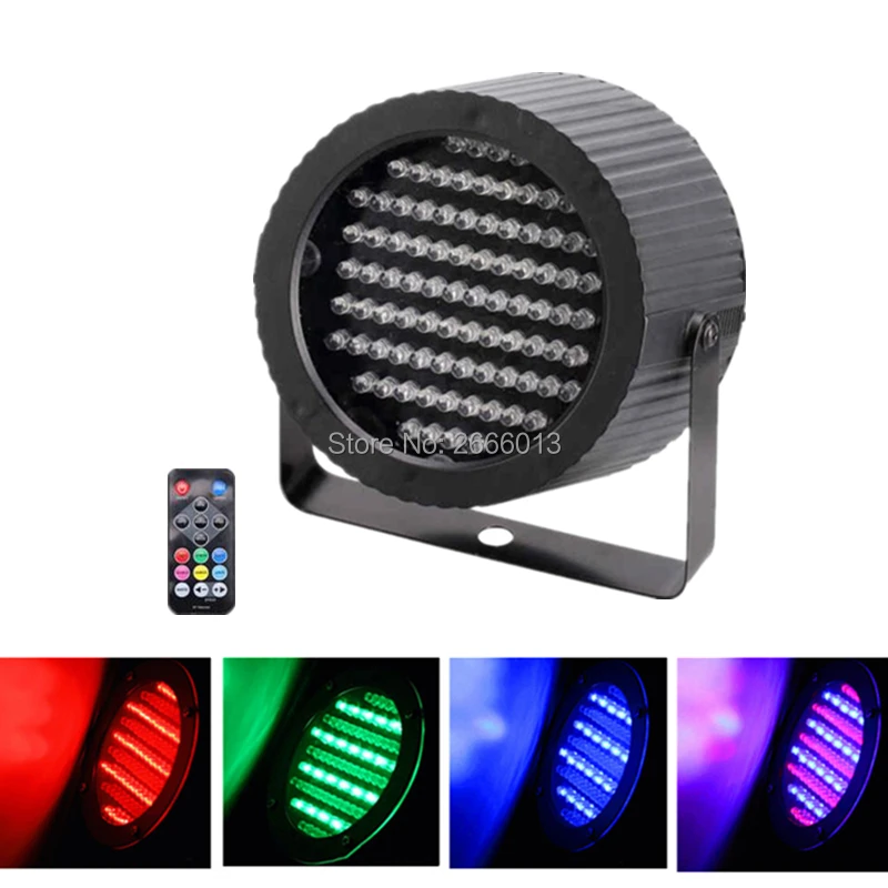 25W 86 LEDs Stage Par Lights With Remote Control DMX512 RGB LED Strobe ...