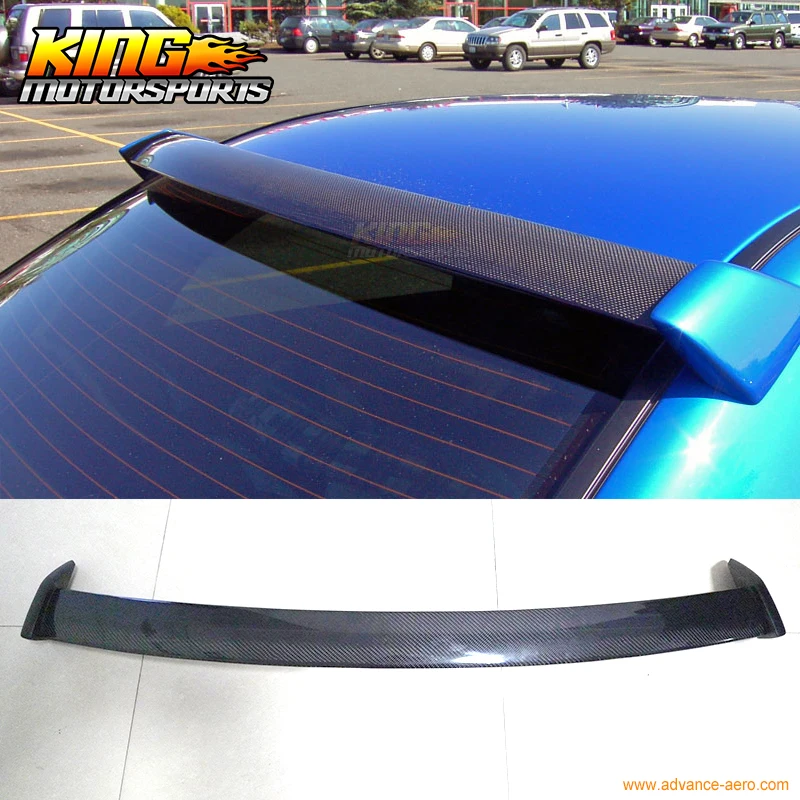 2002 2007 Carbon Fiber Roof Spoiler Wing W/FRP For Subaru Impreza WRX ...