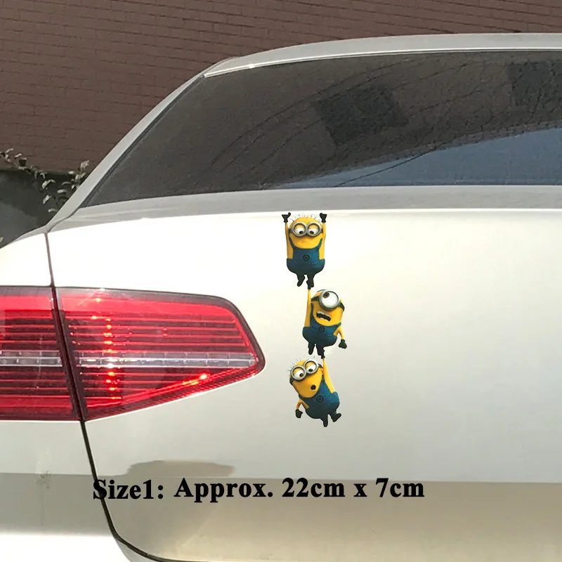 1pc Minions Car Sticker Shake hands Cute Funny Despicable Me Cartoon ...