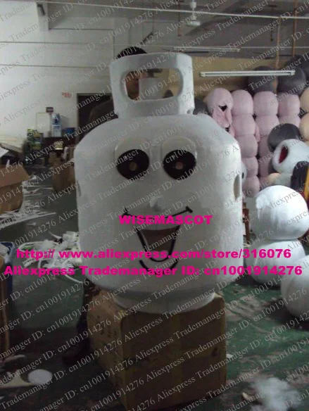 Applied Gray Gas Tank Can Holder Cylinder Container Mascot Costume With ...