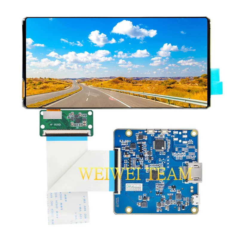 Flexible OLED Display 6 Inch 2160x1080 Amoled Screen Bendable Panel ...