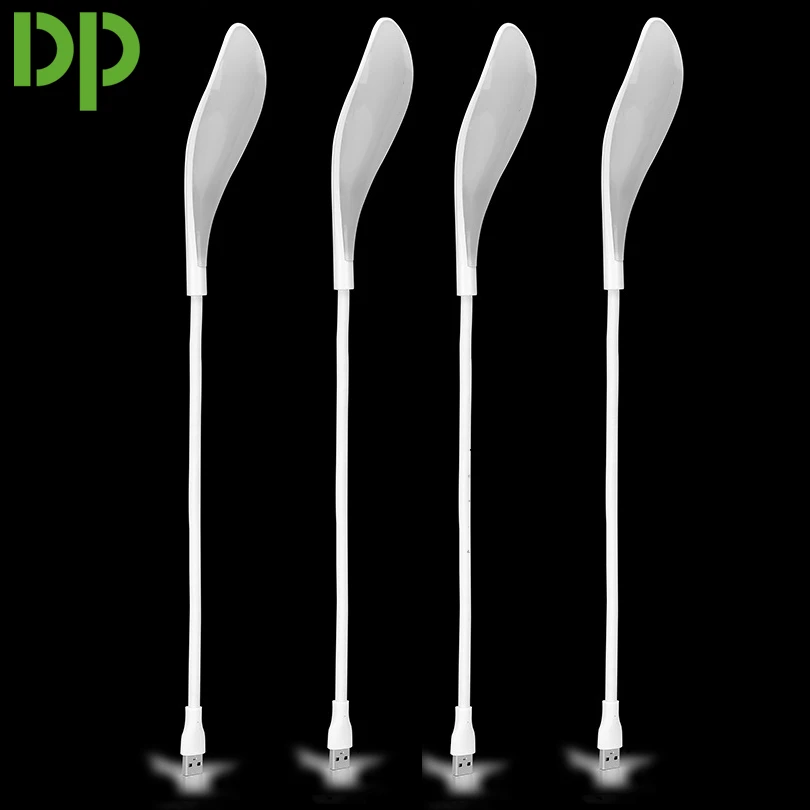 4 pcs/lot Duration Power Flexible USB LED Lamp Portable Super Bright ...