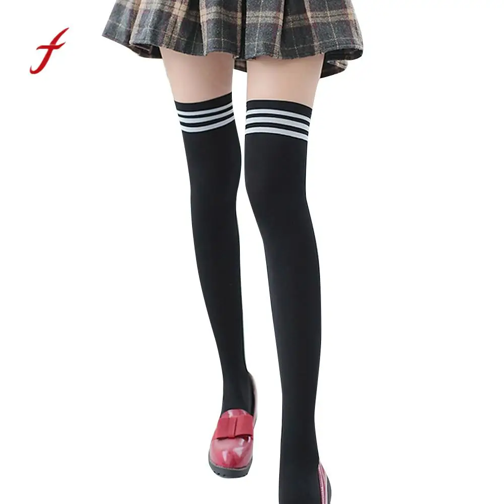Feitong Sexy Fashion Women Girl Thigh High Stockings Over Knee High