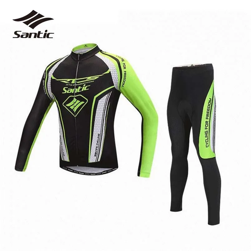 Santic Cycling Sets Men Long Sleeve Bicycle Wear Quick Dry Cycling ...
