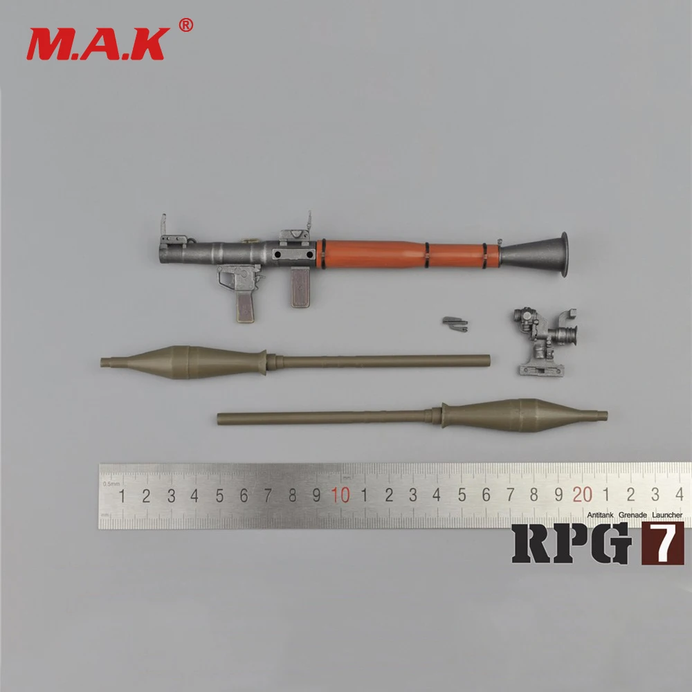 1:6 Weapon Model RPG 7 Anti tank Rocket Launcher Wood ZY8305b Guns ...