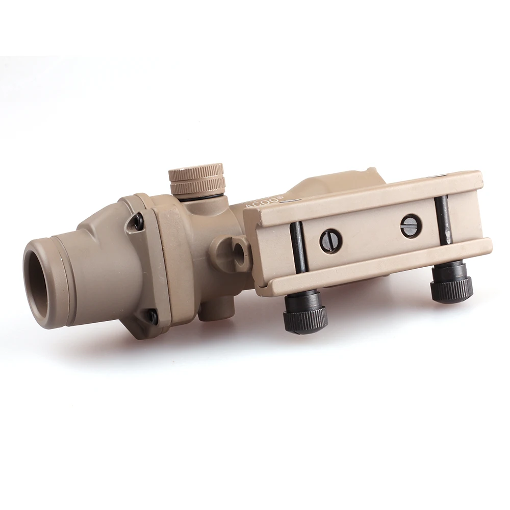 Tactical ACOG 4X32 Scope Real Fiber Red Green Illuminated BDC Glass ...