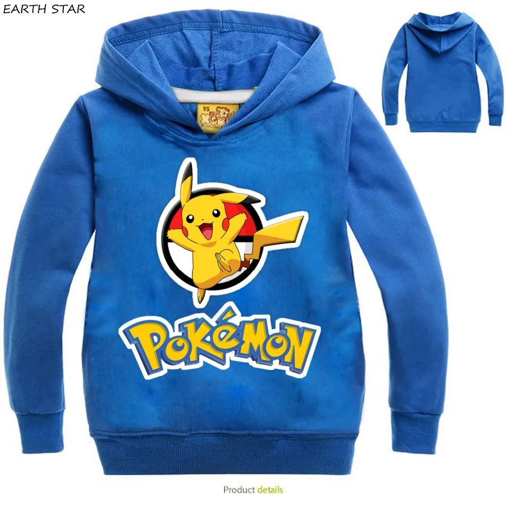 Autumn Kids Baby Girl Boy Pokemon Go Cute Cartoon Hoodies Hooded Hoody ...