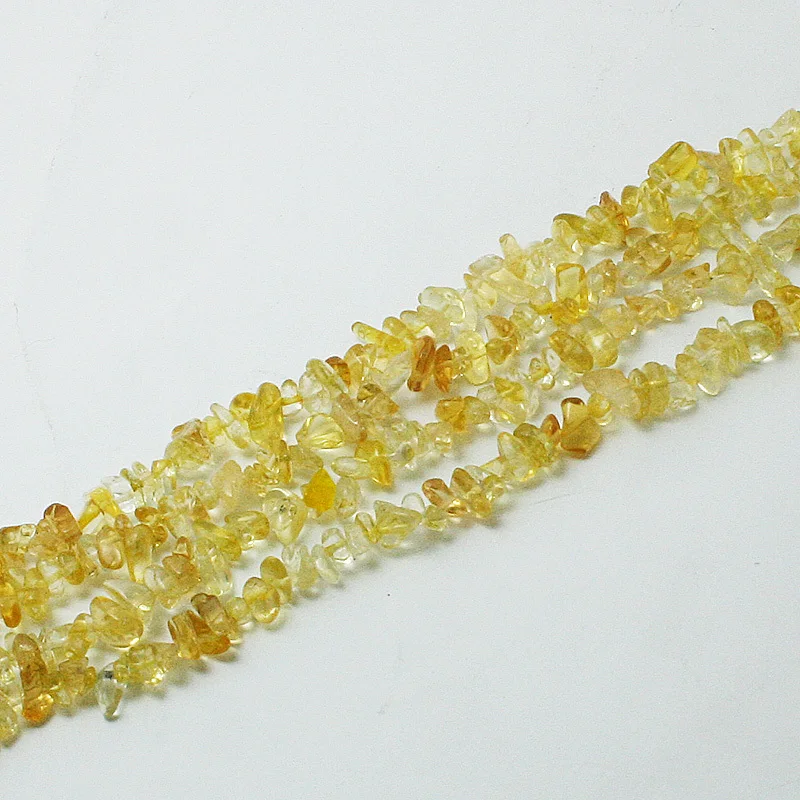Chips-Beads-Freeform-Yellow-gravel-Bead-Natural-Stone-Fashion-Jewelry ...
