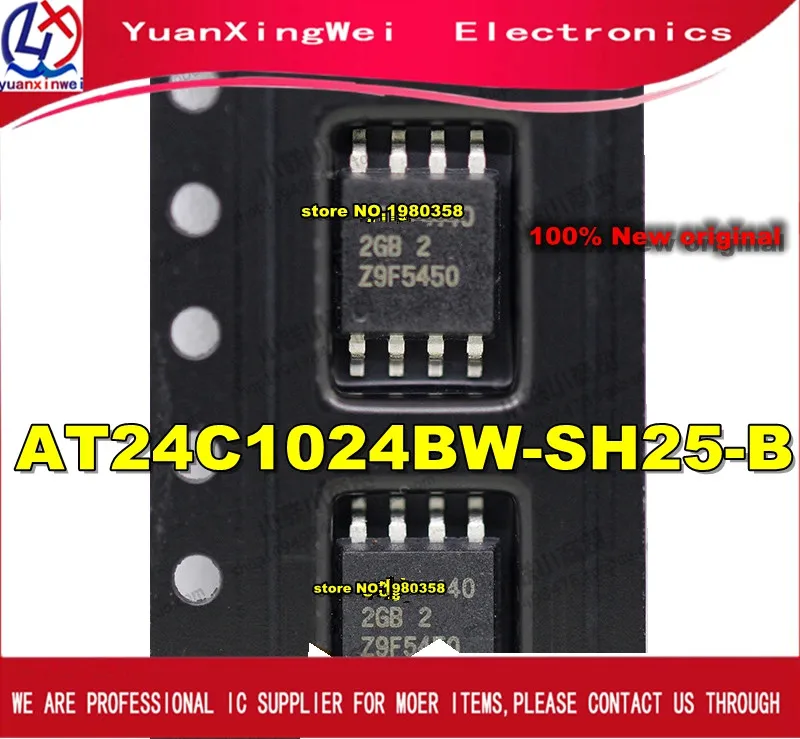 At24c1024bw Sh25 B At24c1024 At2gb2 At24c1024bw Sh25 T Wsop8 1pcs Two Wire Serial Eeprom 1m 