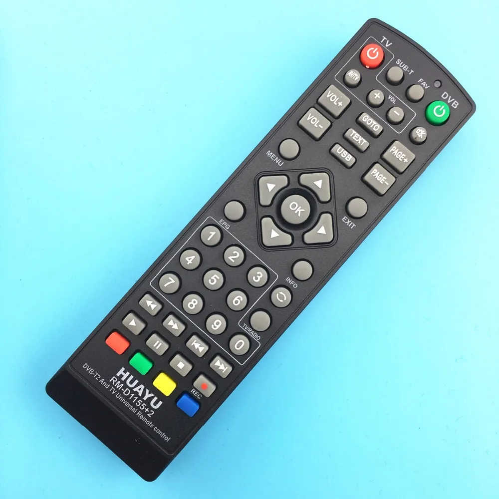 UNIVERSAL tv remote control controller dvb t2 remote huayu rm d1155 sat ...