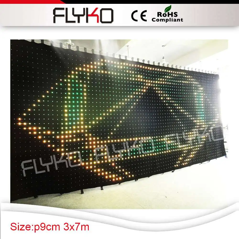 new-product-led-video-curtain-full-color-LED-curtain-with-light-tube ...