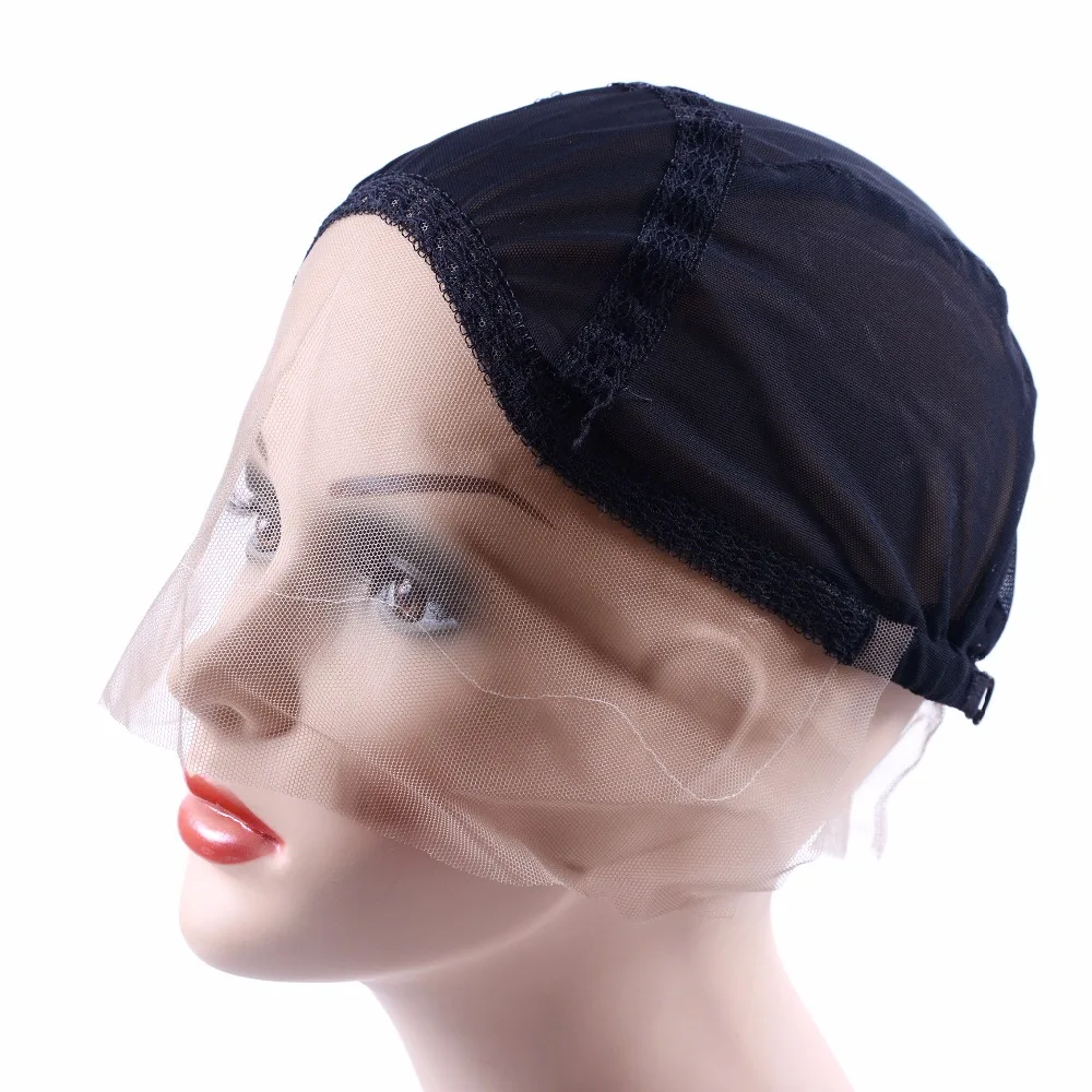 Black Color Lace Front Wig Cap For Making Wigs With Adjustable Strap ...