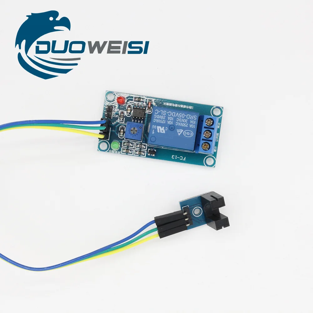 Groove type optical coupling plus relay module speed measuring sensor ...