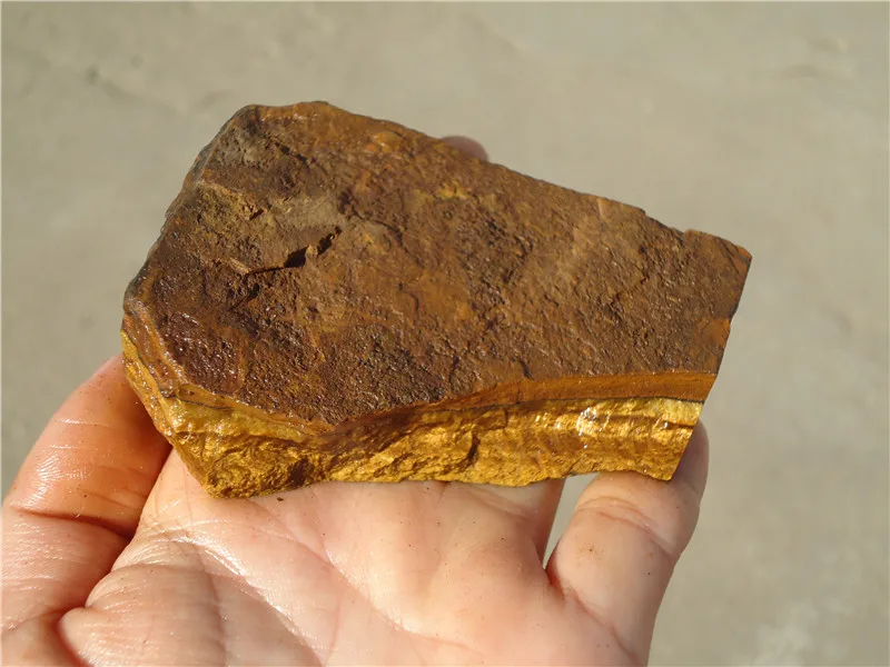 255g natural yellow tiger eye ore rough stone point ore energy mineral ...