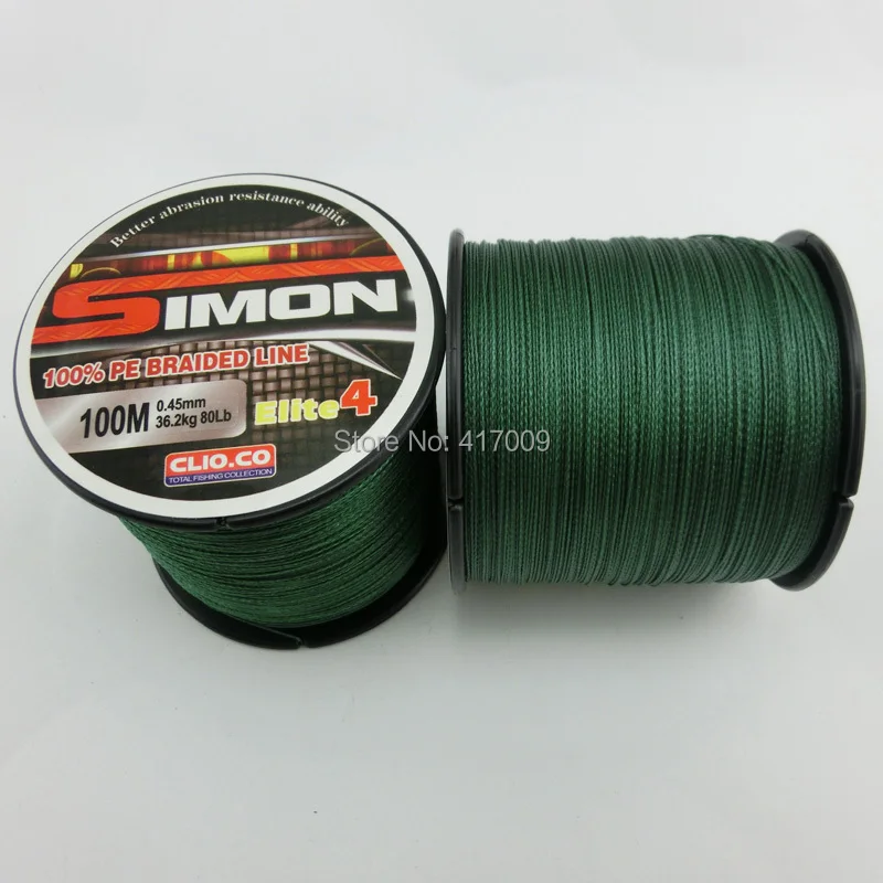 simon Brands Ocean fishing Pe fiber braided wires 100meters supper ...