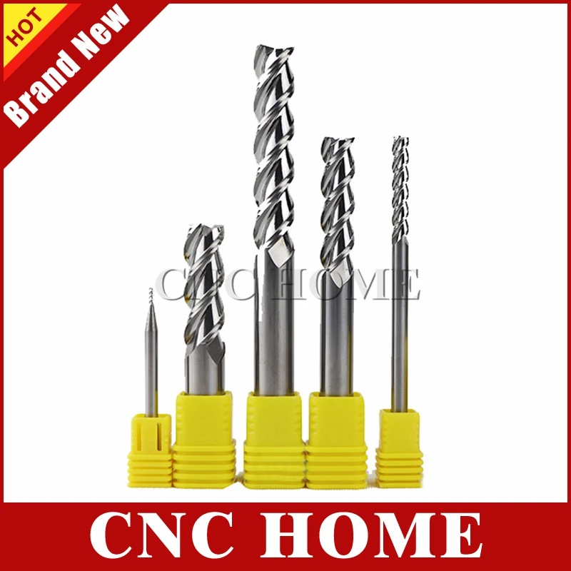 1PC-HRC55-3mm-to-20mm-3-flutes-aluminum-milling-cutter-long-flute-bits ...