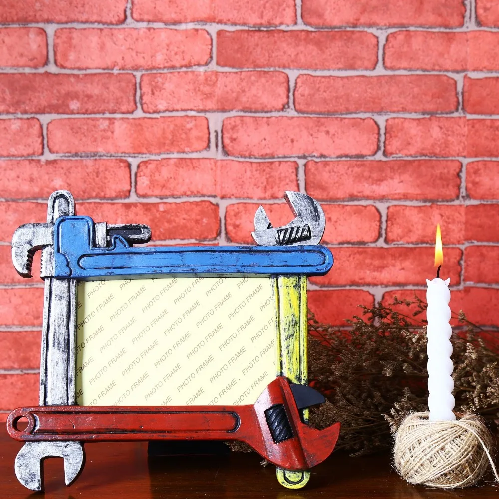 Loft Vintage Style Creative Wrench Resin Photo Frame Tools Picture ...