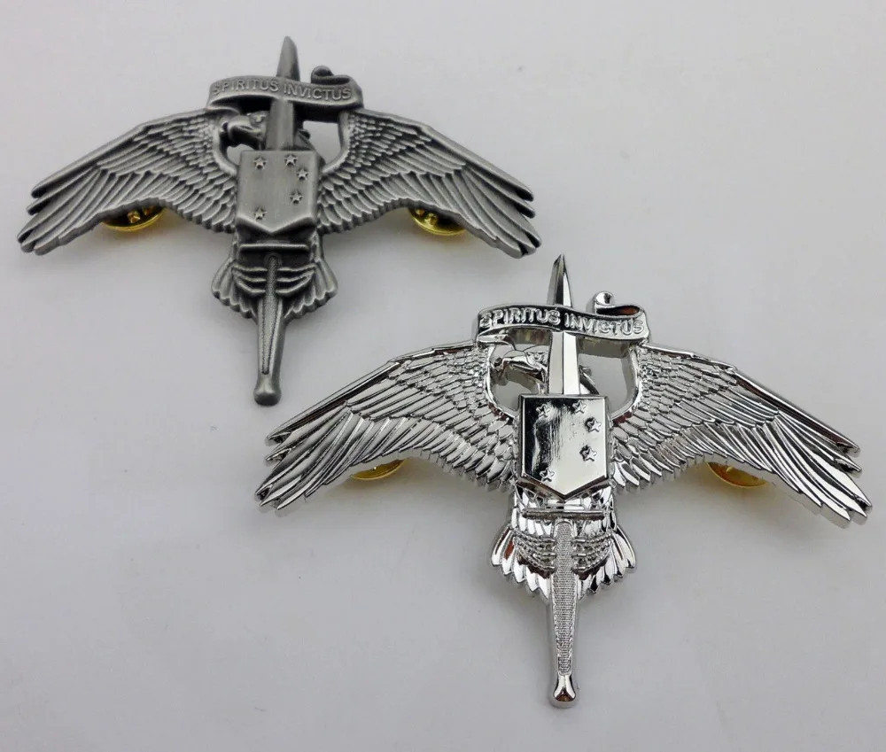 INSIGNIA US MARINE RAIDERS, INSIGNIA USMC MARSOC WINGS, PIN plateado, 2 ...