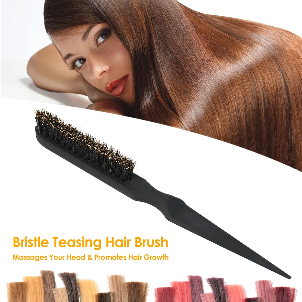 Натуральная щетка для волос из шерсти кабана, расческа для волос ...