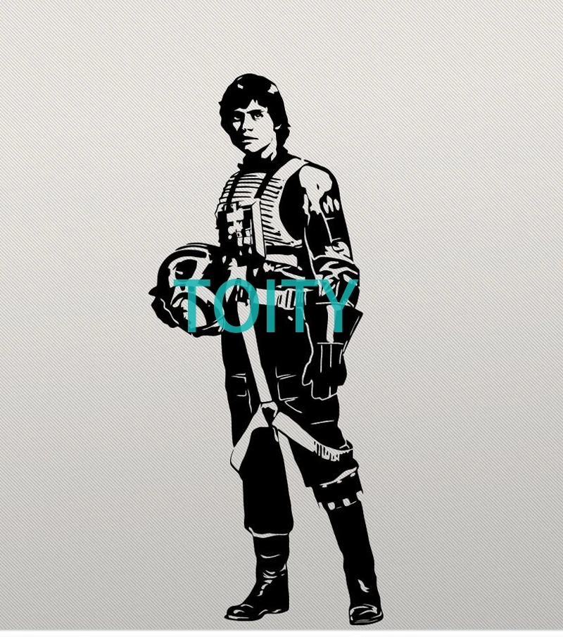 Star Wars Wall Decal Luke Skywalker Movie Vinyl Sticker Art Decor Mural ...