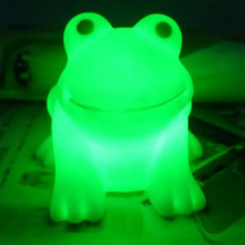 Colorful LED Frog Night Light AG13 Batteries Children Kids Table Lamp ...