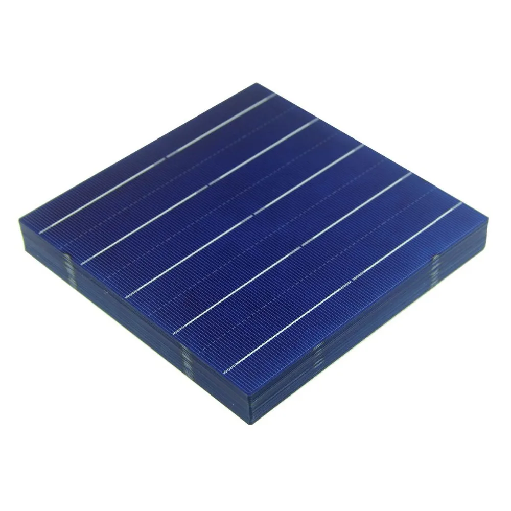 60 Pieces Photovoltaic 156MM 4.5W Poly Silicon Solar Cell 156MM*156MM ...