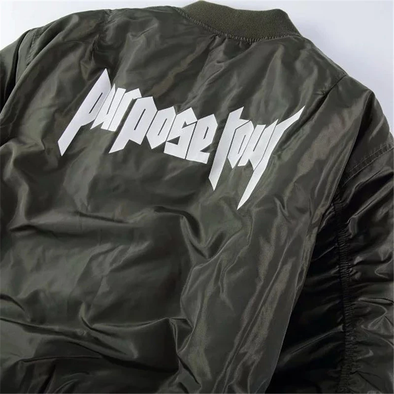 35％割引FREE SIZE超爆安 ジャスティン・ビーバー purpose tour MA_1 フライトジャケット ジャケット/アウター ...