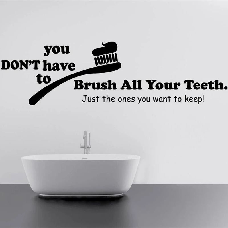 Wall Decals & Murals Brush Your Teeth Wall Decal Dentist Office Decal ...