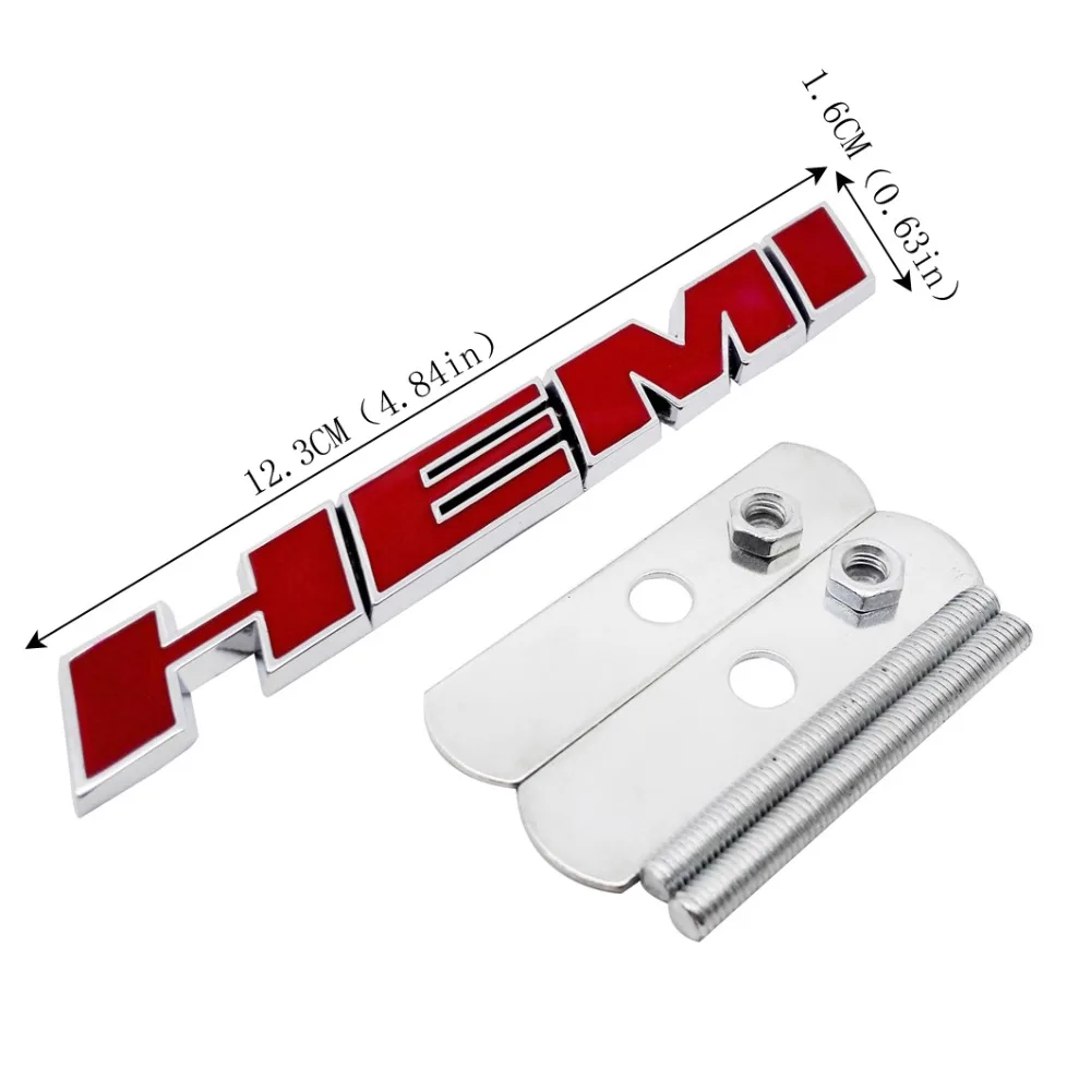 Car Acceaaiories Metal Badge Emblem HEMI Sticker For Dodge RAM Caliber ...