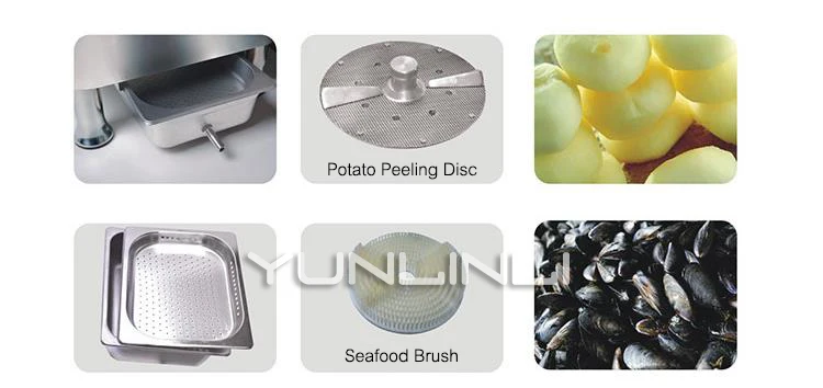 Potato Peeling Machine Acacia Eectric Potato Peeler Commercial Scallop ...