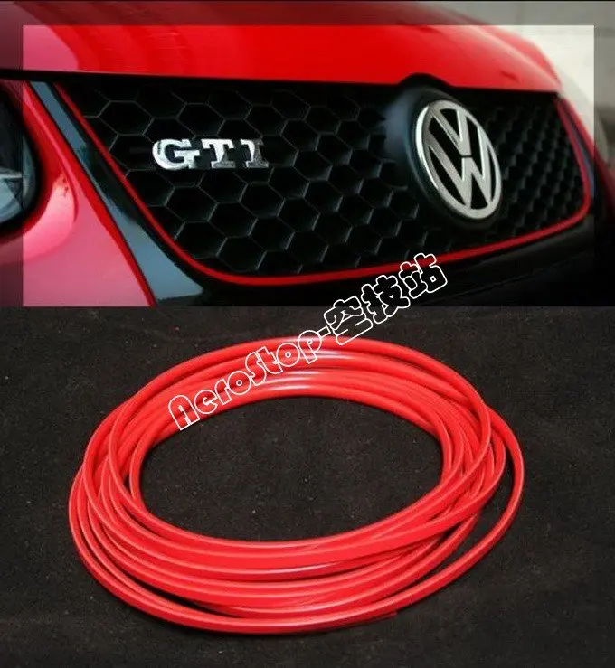 500cm Red Moulding Line Strip Sticker Adhensive 3M Grille Interior ...