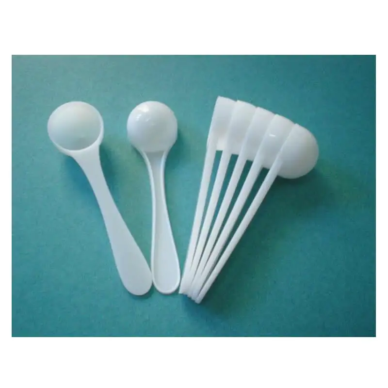 Free Shipping 100pcs/lot 5 ML Round bottomed Spoon 2.5g White Spoon 2.5 ...