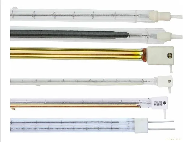 Quartz Halogen infrared heating element with gold reflector and frame ...
