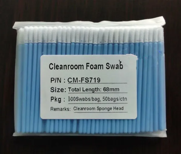 500 Pcs Cleanroom Blue Handle Micro Foam Tip Cleaning Swabs Sticks ...