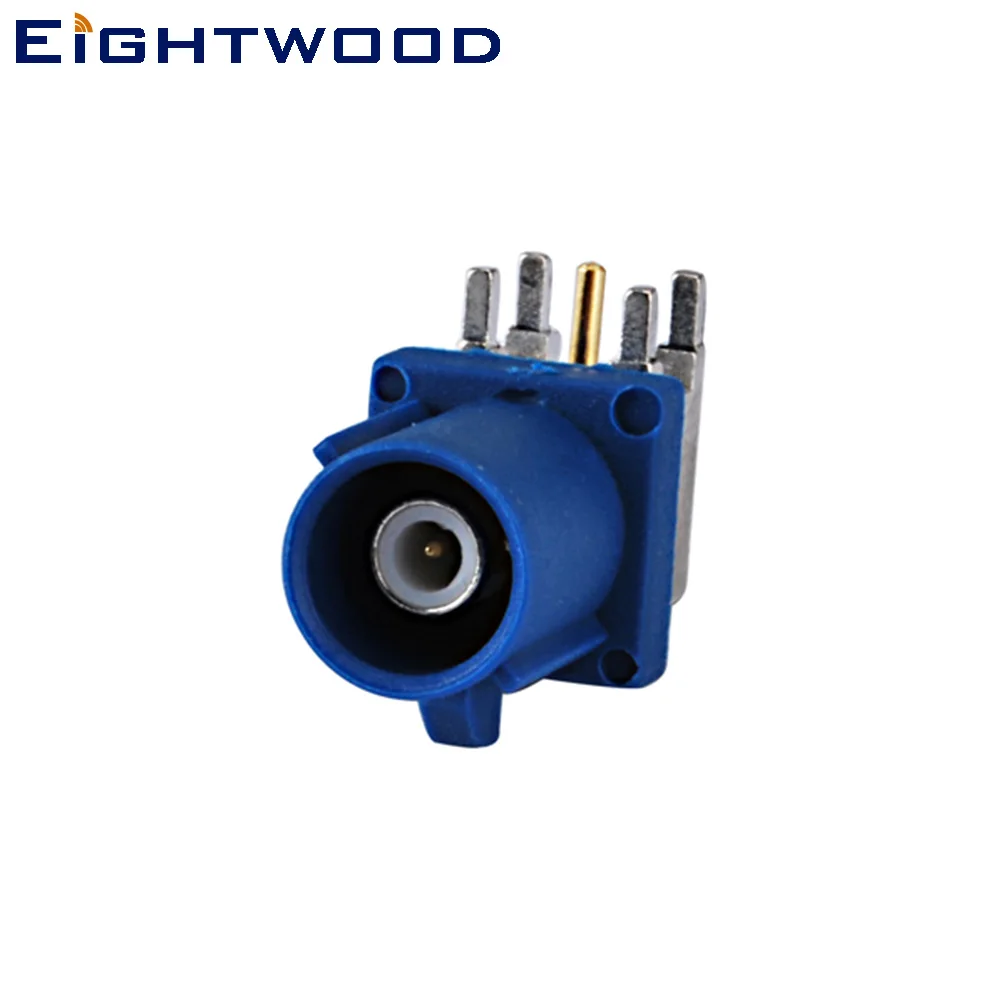Eightwood 5 pces fakra plug macho rf conector coaxial adaptador pcb ...