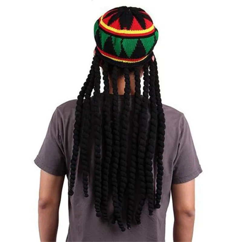 Männer Frauen Jamican Rasta Hut Dreadlocks Perücke Bob Marley Karibik ...
